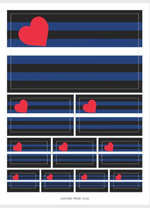 CC ''Leather'' Pride Flag Sticker Sheet– Little Sister's Book & Art ...