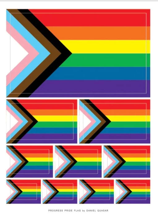 CC ''Progress'' Pride Flag Sticker Sheet– Little Sister's Book & Art ...