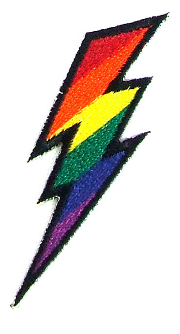 Rainbow Lightning Bolt Patch– Little Sister's Book & Art Emporium