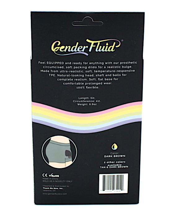 Gender Fluid 5″ ''Equipped'' Soft Packer –Dark Brown– Little Sister's ...